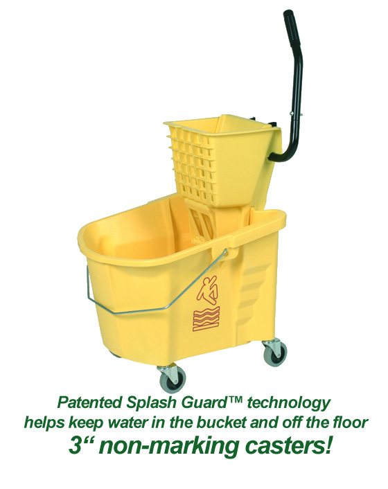 Bucket SPLASH GUARD mop wringer squeeze ylw 35qt - PMGSupply.ca ...